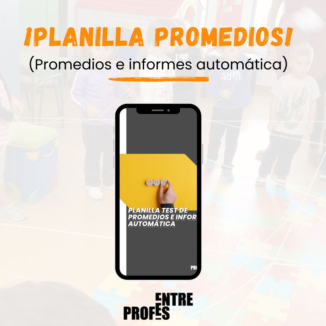 Planilla de Promedios e Informes Automática | Entre Profes